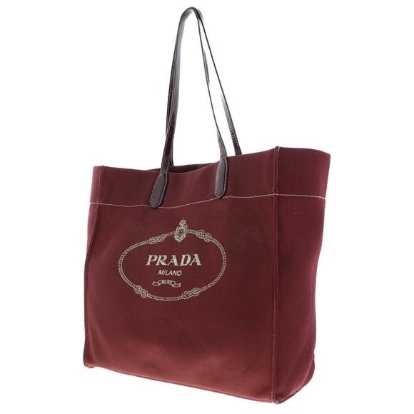 Prada | Bags | Prada Bordeaux Nylon Tote Mesh Bag | Poshmark